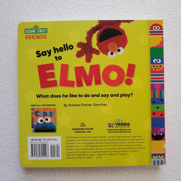 Sesame Street | Toys | Elmo Book New | Poshmark